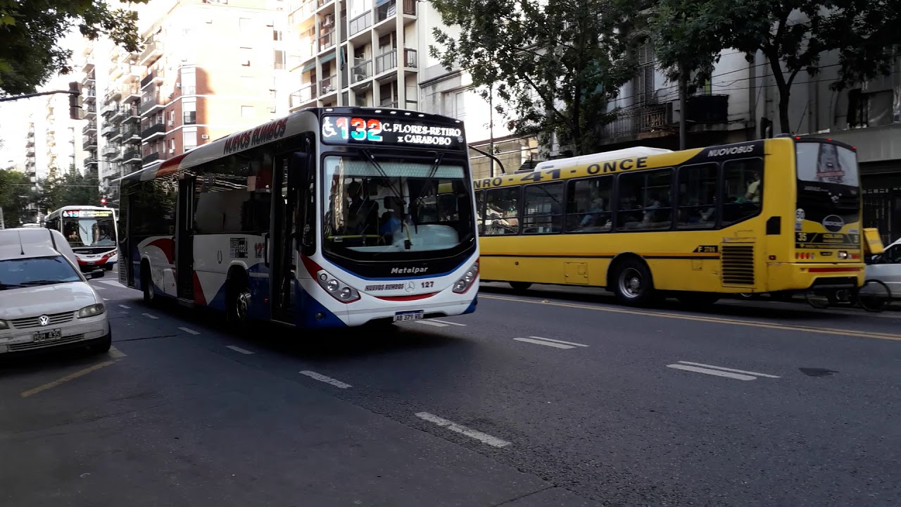 Línea 132 Metalpar Iguazú III O500U en avenida Pueyrredon - YouTube
