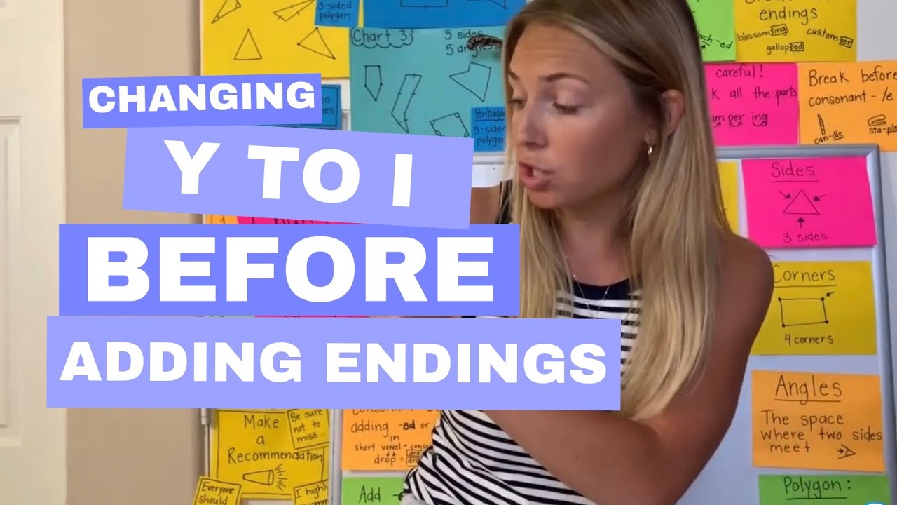 Change Y to I Before Adding -ES or -ES | Phonics Lesson - YouTube