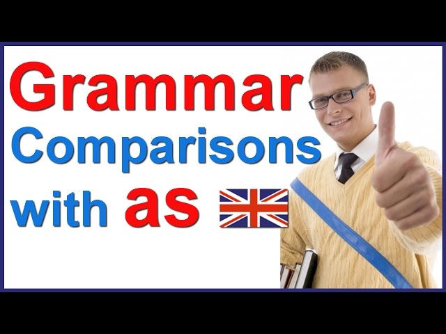 Grammar Tutorial - Comparison with A…: English ESL video lessons