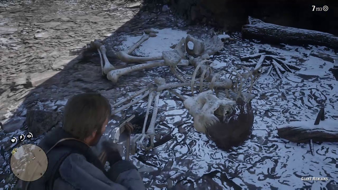 Red Dead Redemption 2 - Giant Humanoid Skeleton Remains - YouTube