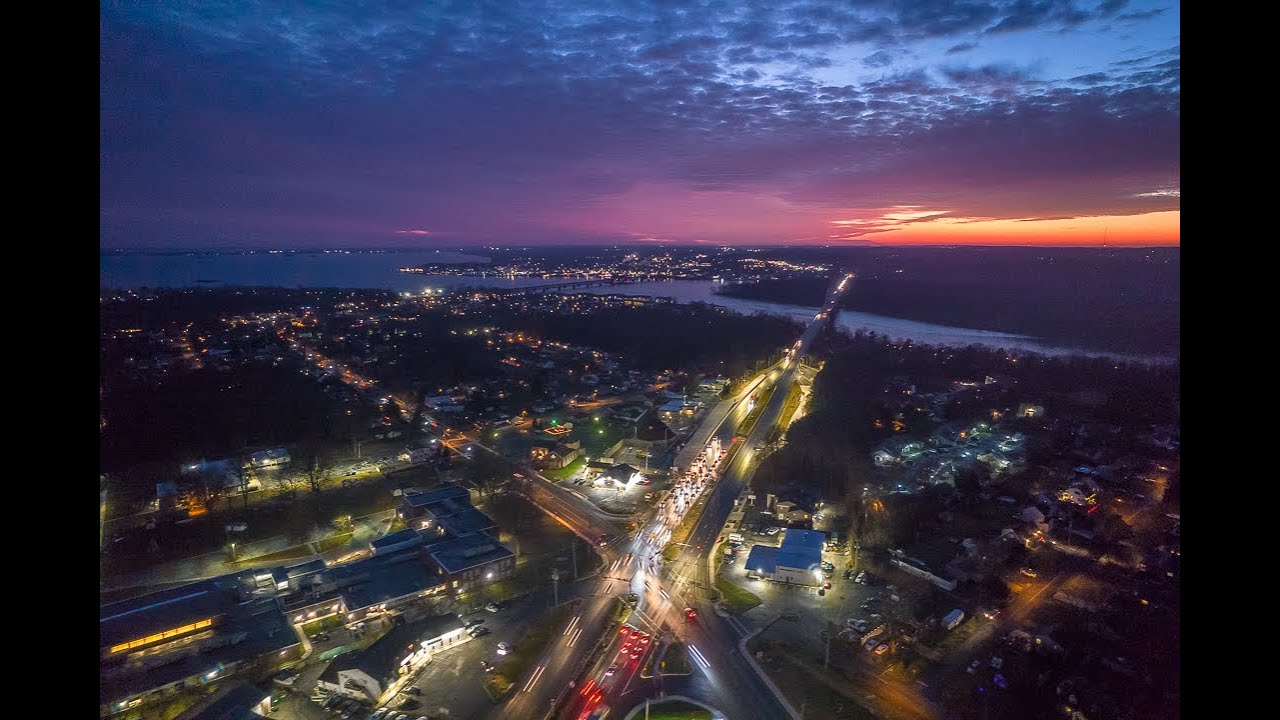 Hatem Bridge Winter Twilight Rush Hour - YouTube