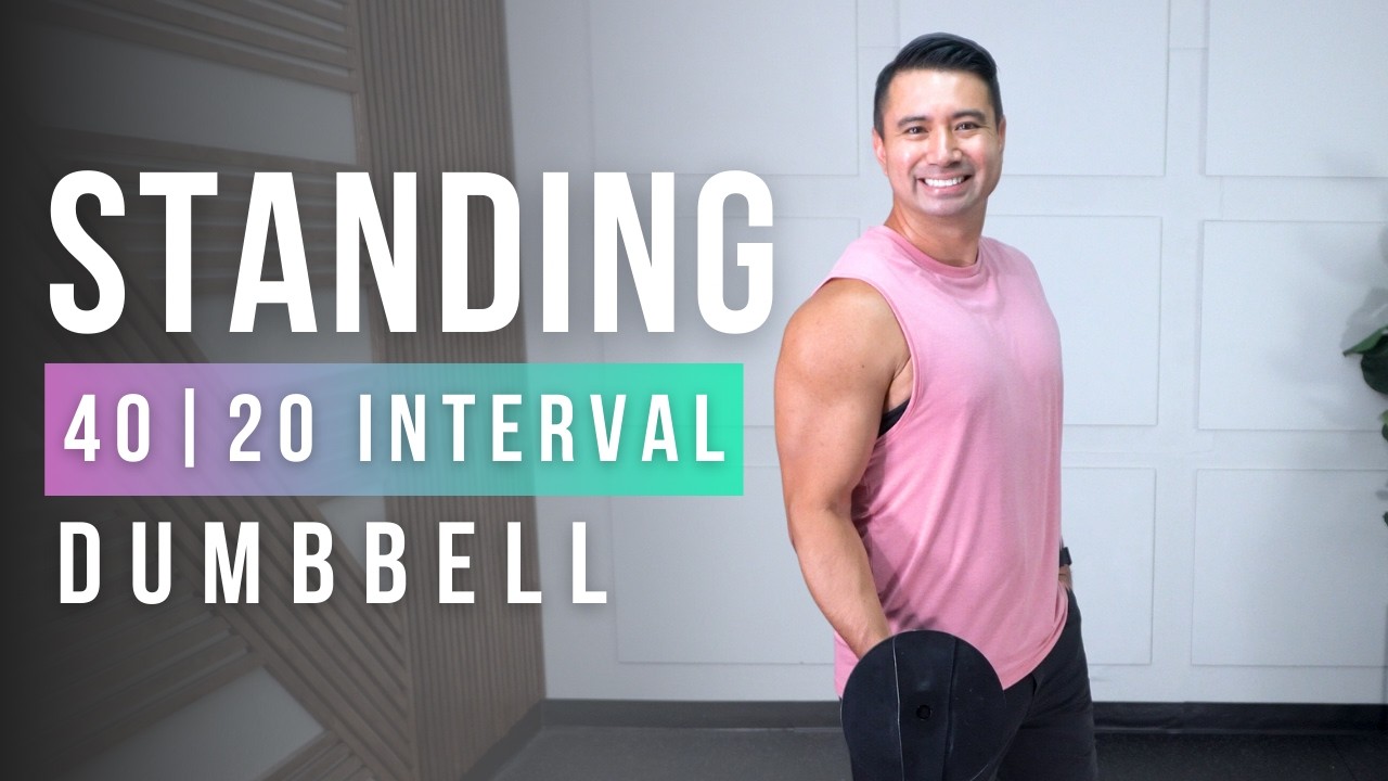 Total Body Dumbbell Workout - SWEATY Small Space & Apartment Workout ...