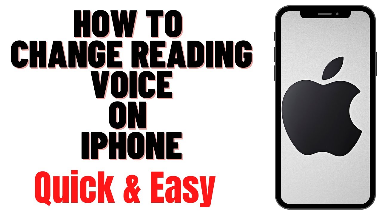 HOW TO CHANGE READING VOICE ON IPHONE - YouTube