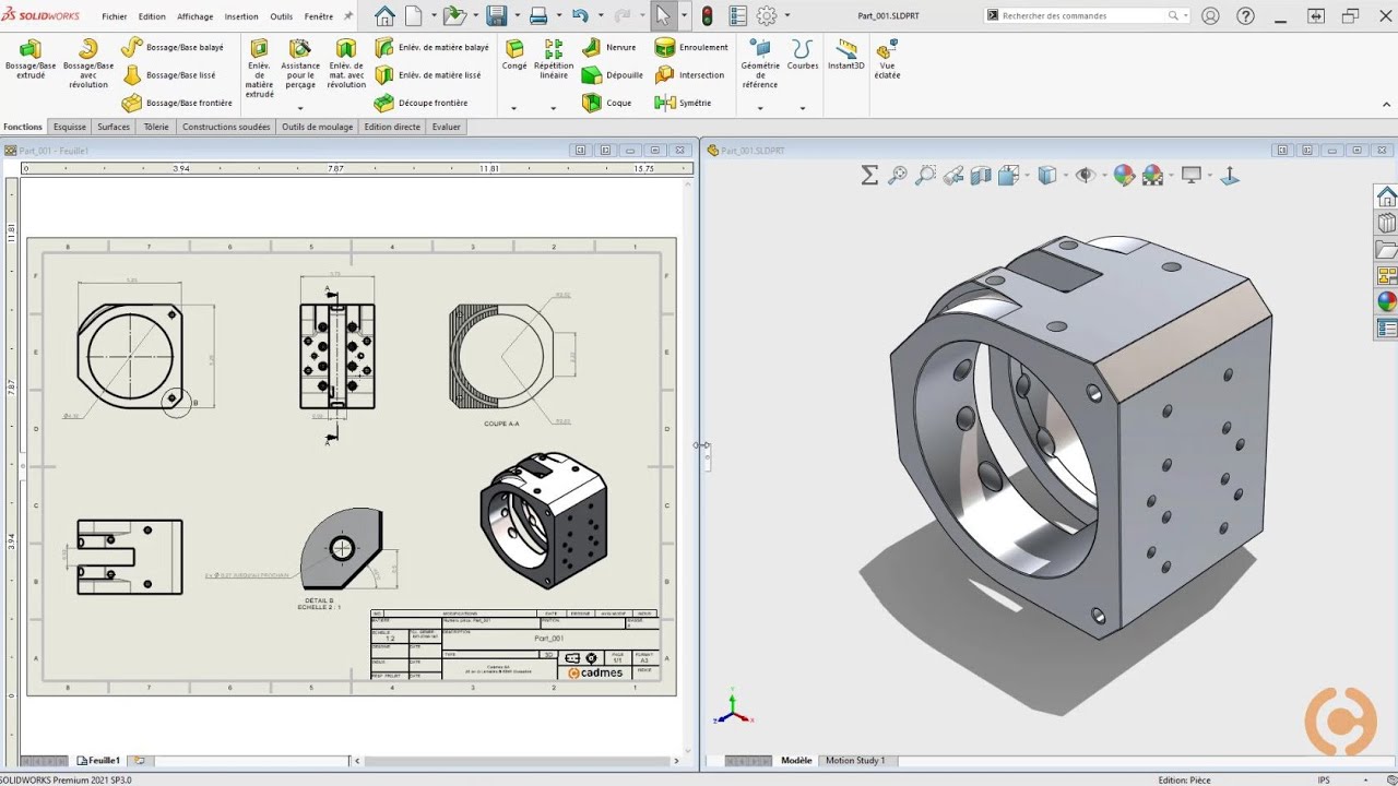Récupération d'une mise en plan et changement de la référence - YouTube