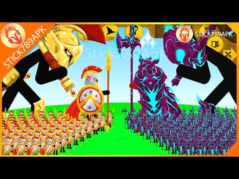 STICKMAN GOLDEN GRIFFON, JEWELED ATREYOS VS VAMP PRINCE, FINAL BOSS | Stick War Legacy | Stick789Apk
