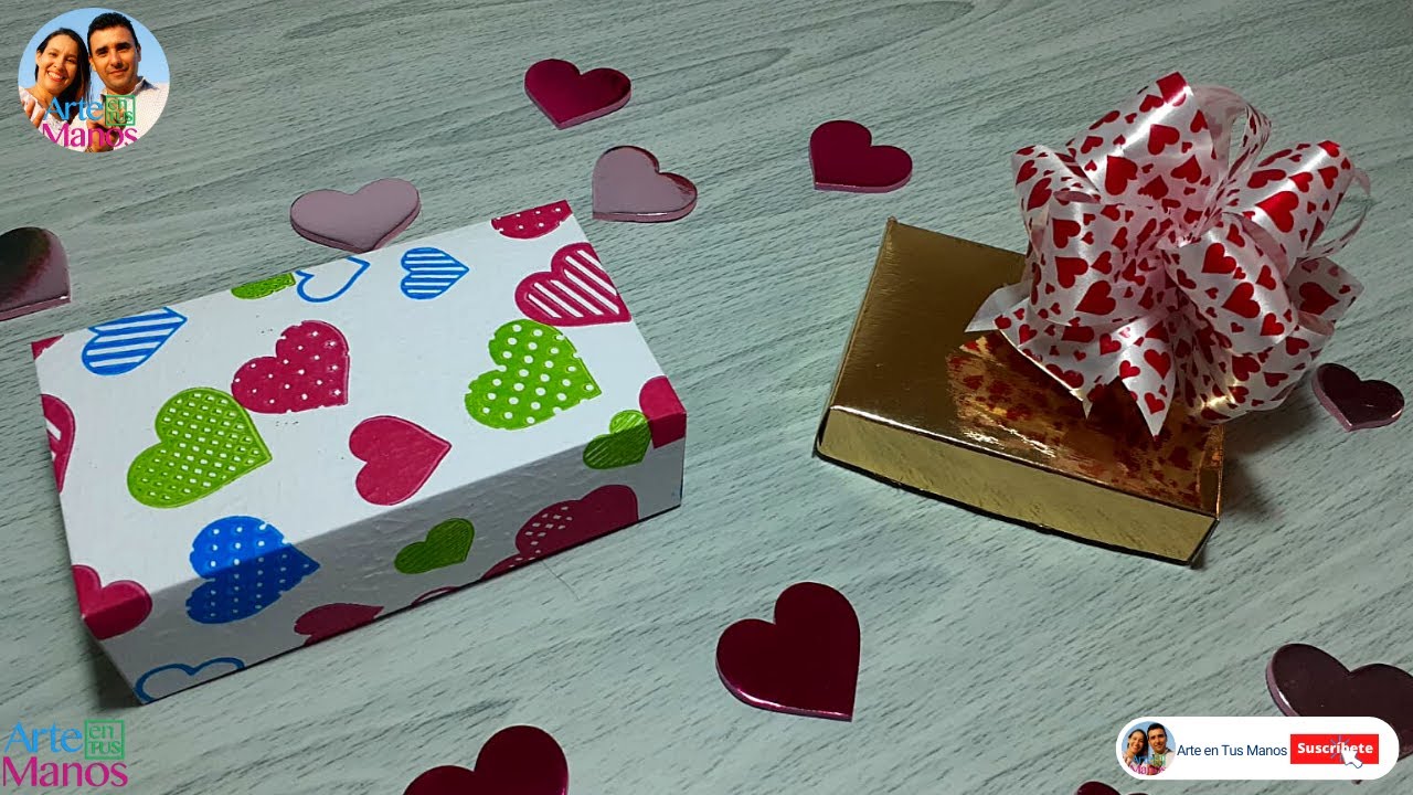🔴Cómo Hacer CAJAS DE CARTÓN Para REGALOS, Tutorial Con Arte en Tus ...