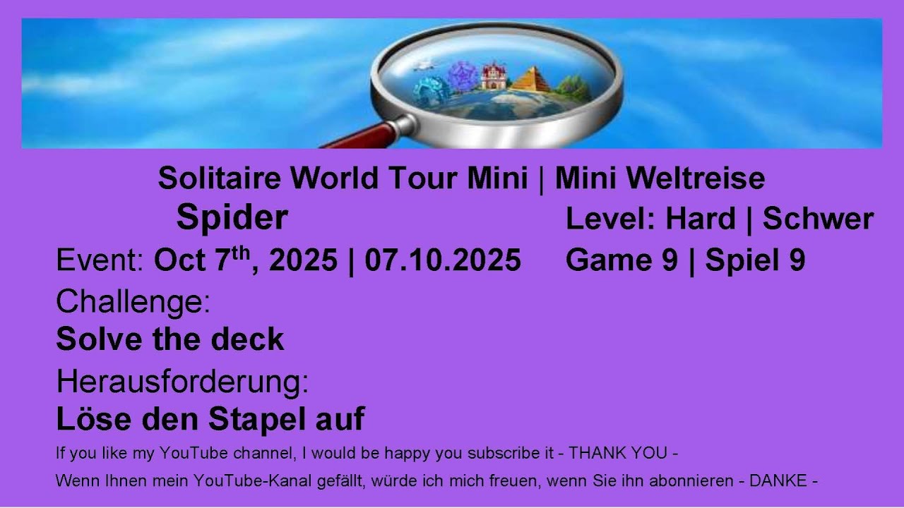World Tour Mini - Spider #9 Hard | Oct 7th, 2025 - YouTube