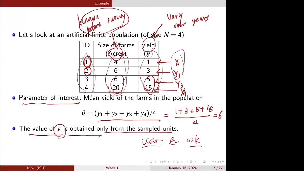 Week 1 (Part 1) Probability sampling - YouTube