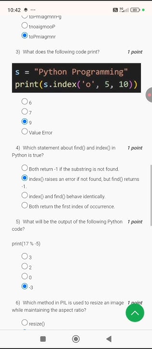 Nptel The Joy of Computing using Python week 10 assignment 10 #nptelcourseanswers #nptel #swayam ...