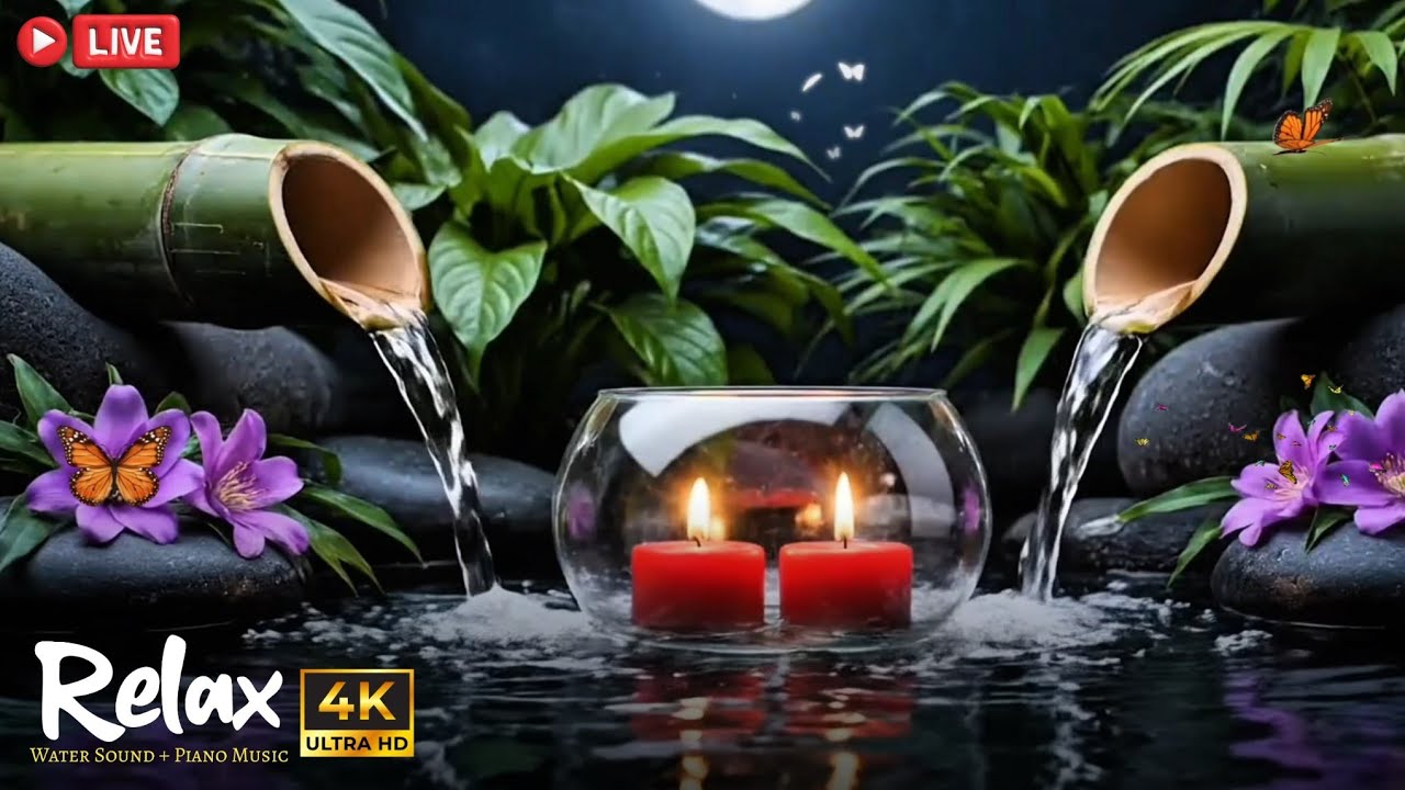 ⭐ 24/7 Relaxing Music for Deep Sleep, Anxiety & Stress Relief (4K LIVE ...