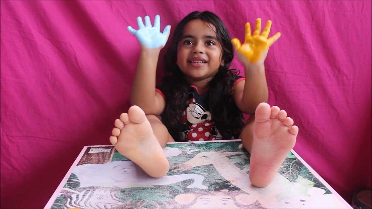 Aprenda as cores com pintura dos pés / Learn Colors for kids with Feet ...