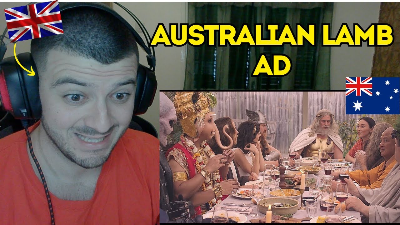 Reaction to The Australian Lamb Ad 2017 Gods of the World eating Lamb ...