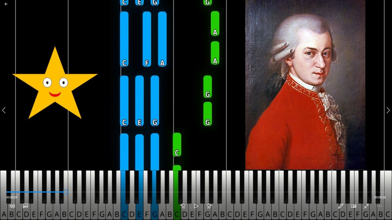 Twinkle Twinkle Little Star Piano Tutorial - YouTube