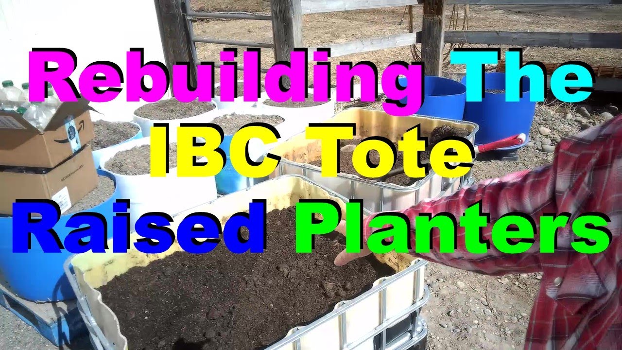 No. 384 - IBC Tote Planters Rebuild Part 1 - YouTube