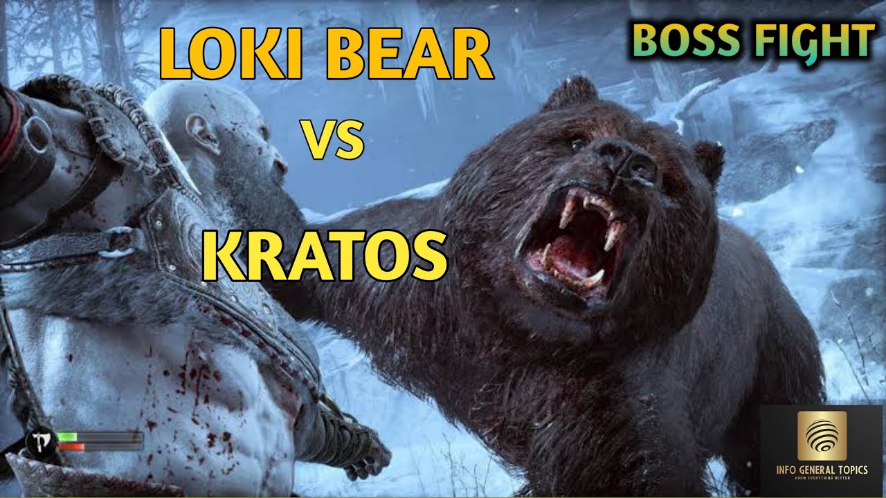 Bear Loki vs KRATOS God OF WAR Ragnarok HD - YouTube