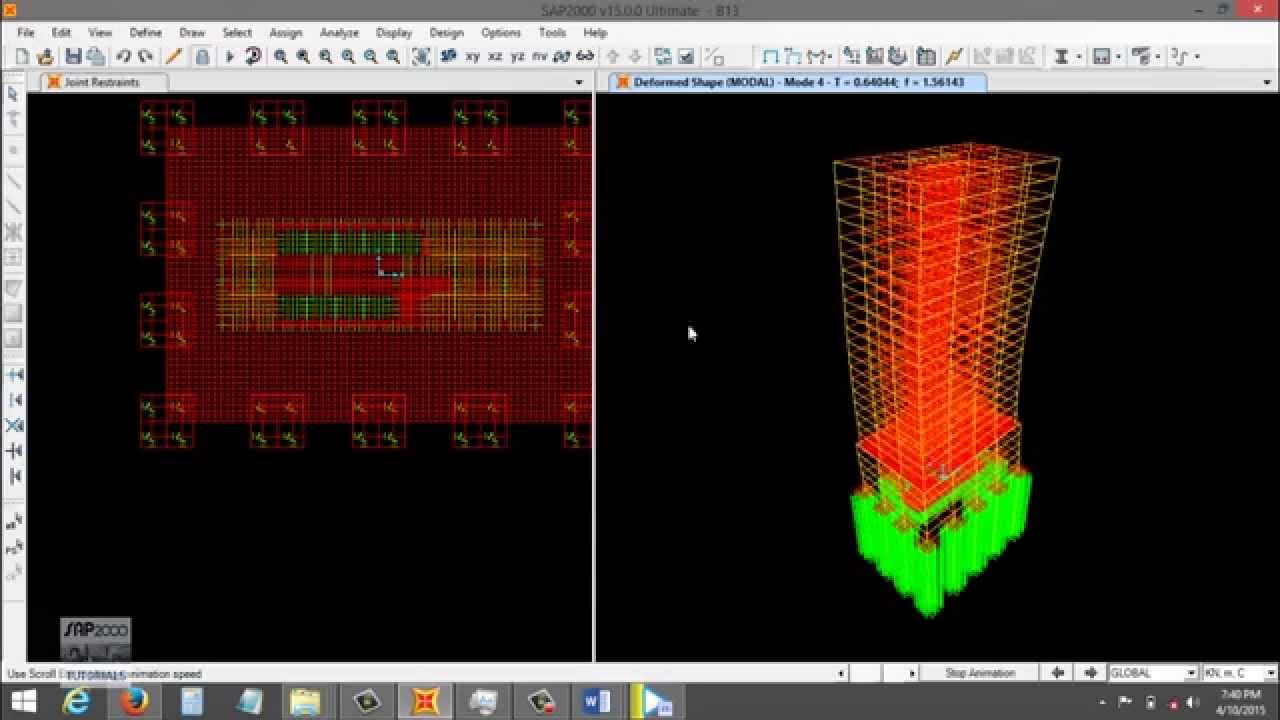 Design of highrise building in SAP2000 Part7 - Design of Raft ...