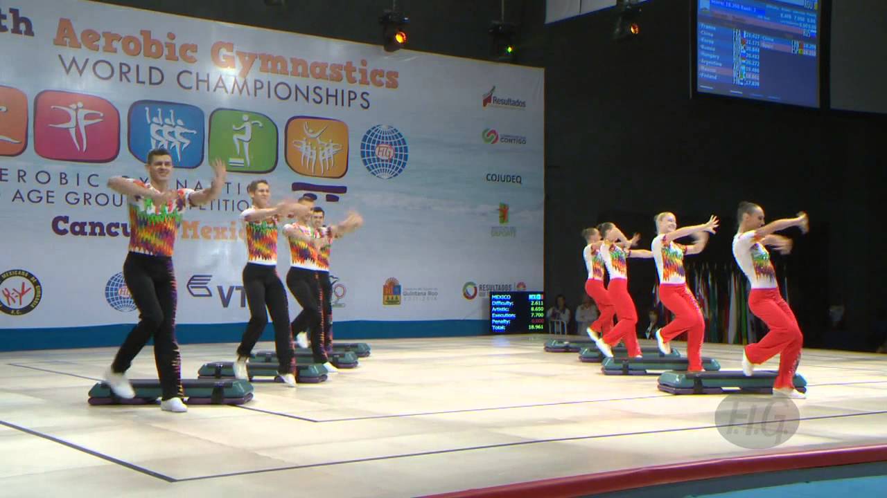 RUSSIA Step -- 2014 Aerobic Worlds, Cancun (MEX), Qualifications -- We ...