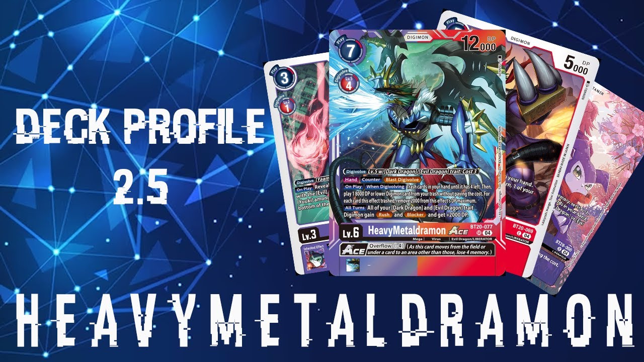 Digimon TCG | Deck Profile HeavyMetaldramon Special Booster 2.5 - YouTube
