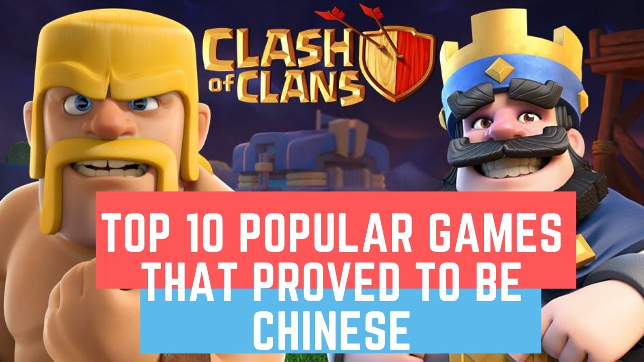 TOP 10 POPULAR GAMES THAT PROVED TO BE CHINESE - YouTube