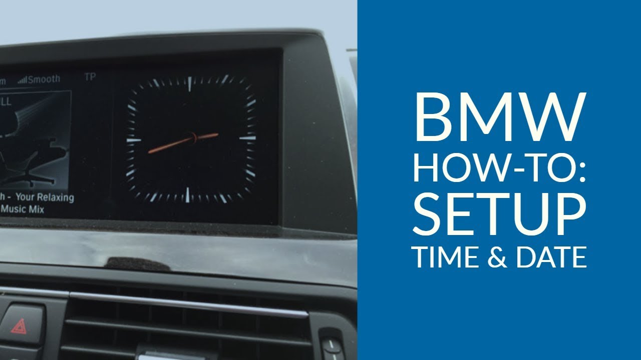 How To Setup Time & Date On A 2018 BMW 330i - YouTube