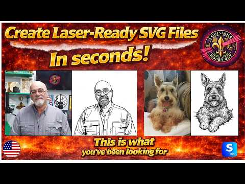 💡 Create LASER READY SVG FILES in SECONDS! #instasvg