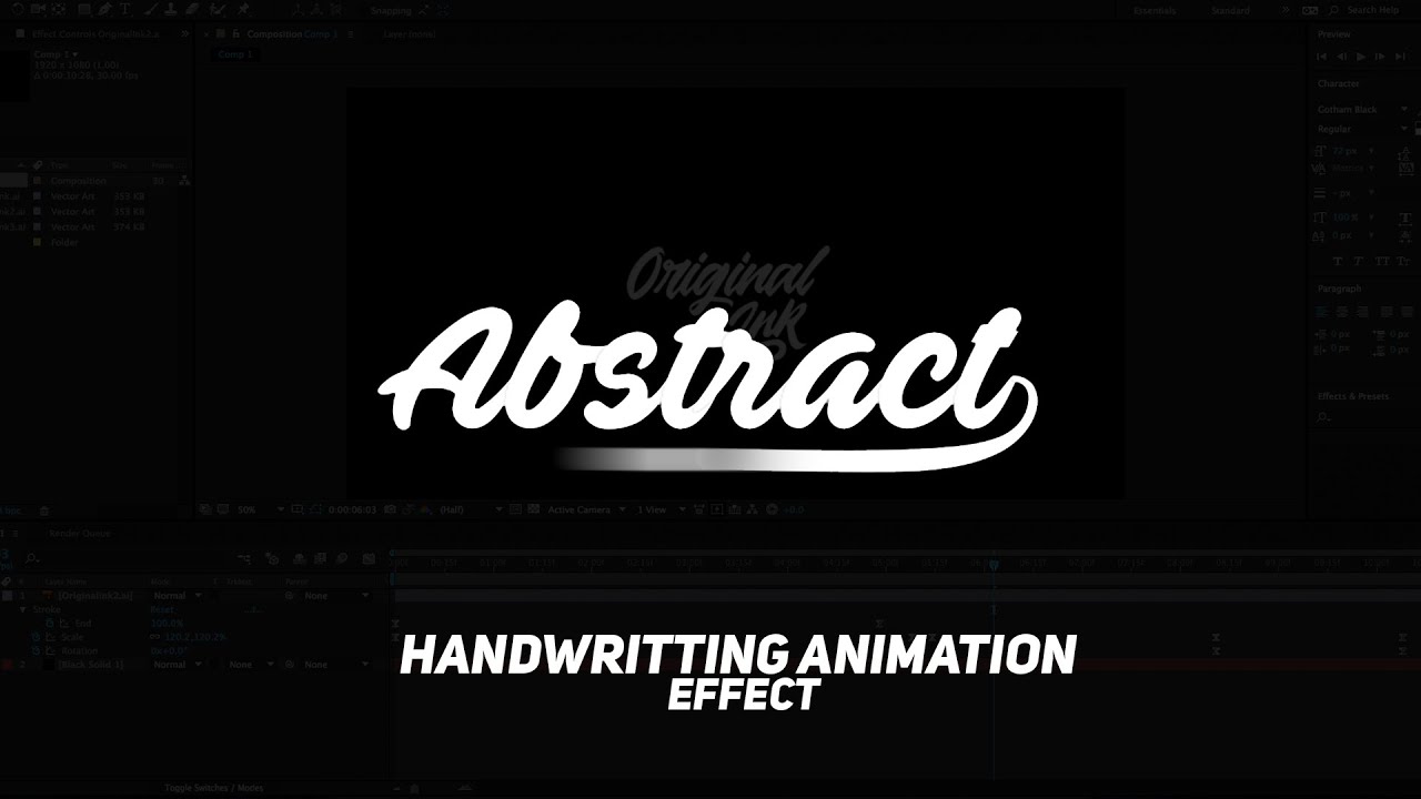 How To Make An Animated Handwriting Effect | BazDZN - YouTube