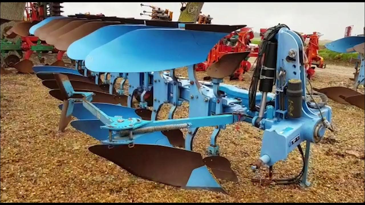 LEMKEN JUWEL 8 PLOUGH, 7 FURROW, 6+1, HYD VARIWIDTH, 2016 V GOOD METAL - YouTube