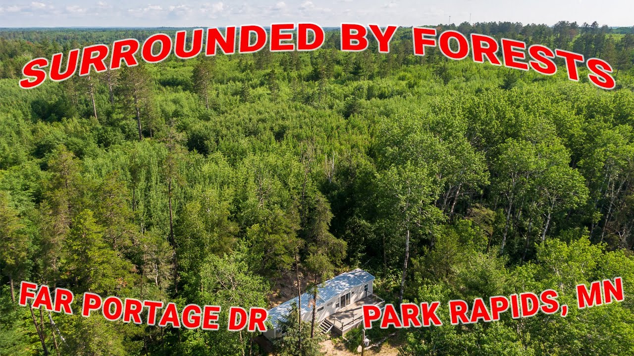 A Woodsy Hideout Park Model in the Massive Forests of Park Rapids, MN ...