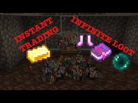 EASY INFINITE LOOT INSTANT PIGLIN TRADING FARM TUTORIAL in Minecraft ...