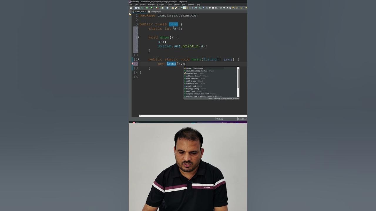 Static Variable Has One-Time Memory Allocation in Java By Zafar Khan Sir - YouTube