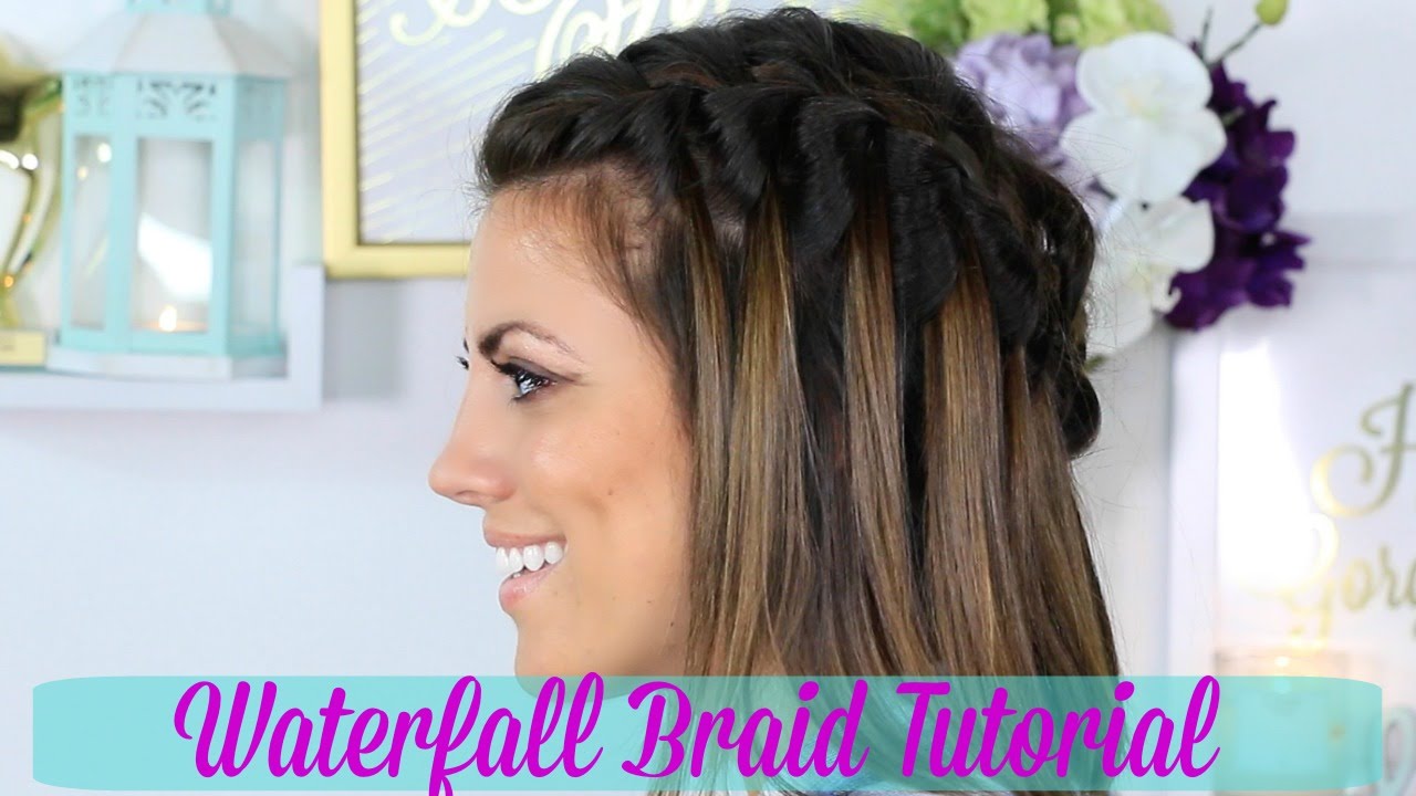 How To: Easy Waterfall Braid || Tutorial for Beginners || Hello Hair ...