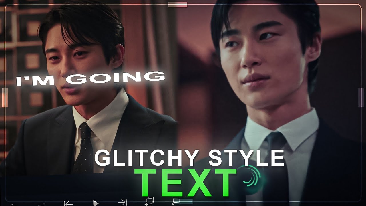 AE like glitch style text tutorial on Alightmotion (+Preset) - YouTube