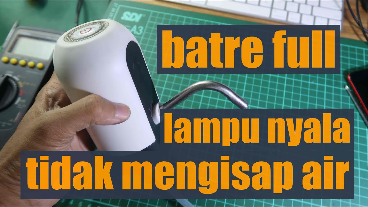 dispenser portable / pompa galon rusak (tidak bisa mengisap air) - YouTube