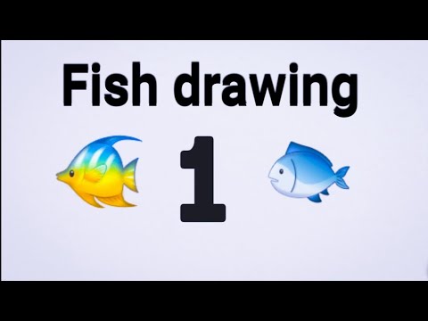 Fish Drawing From Number 1| FishingDrawing step by step | Number ...