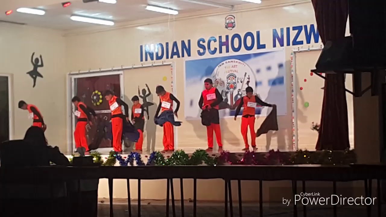 Indian School Nizwa art festival 2017 group dance - YouTube