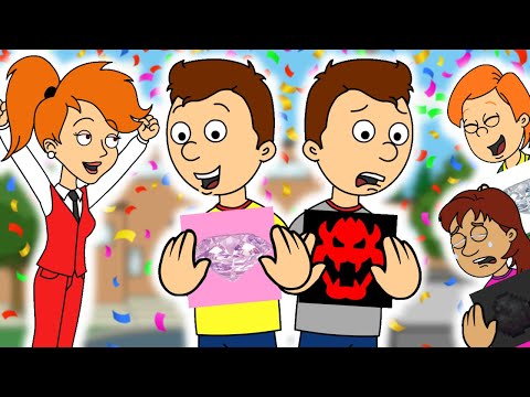 The ULTIMATE Behavior Chart Day / Caillou Gets The PINK DIAMOND Card!!!