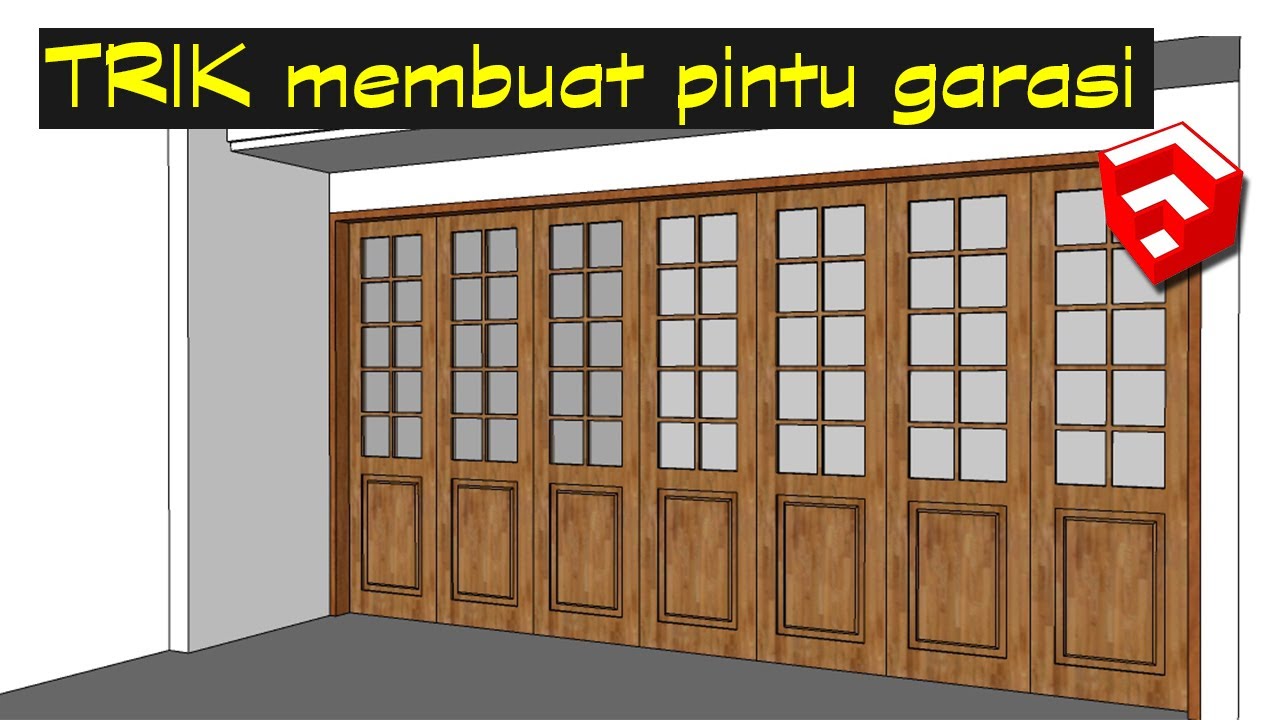 pintu garasi sketchup - YouTube