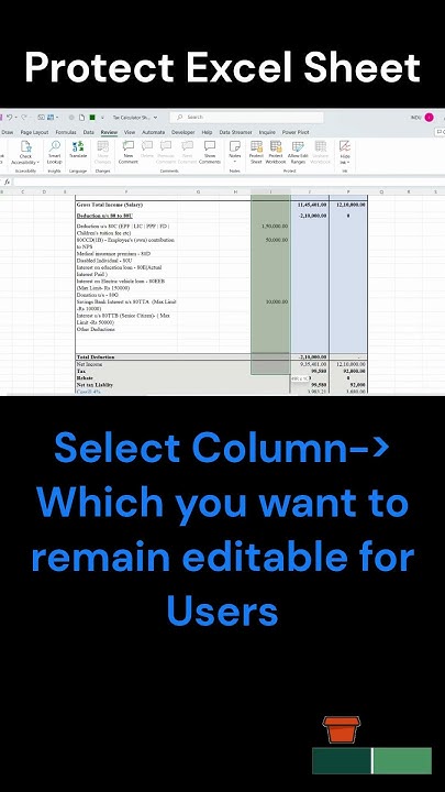 Shorts I How To Protect Excel Sheet I Excel Excelshorts Shortsvideo Exceltips