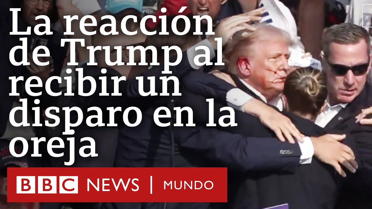 El momento en que evacúan a Donald Trump tras recibir un disparo en la ...