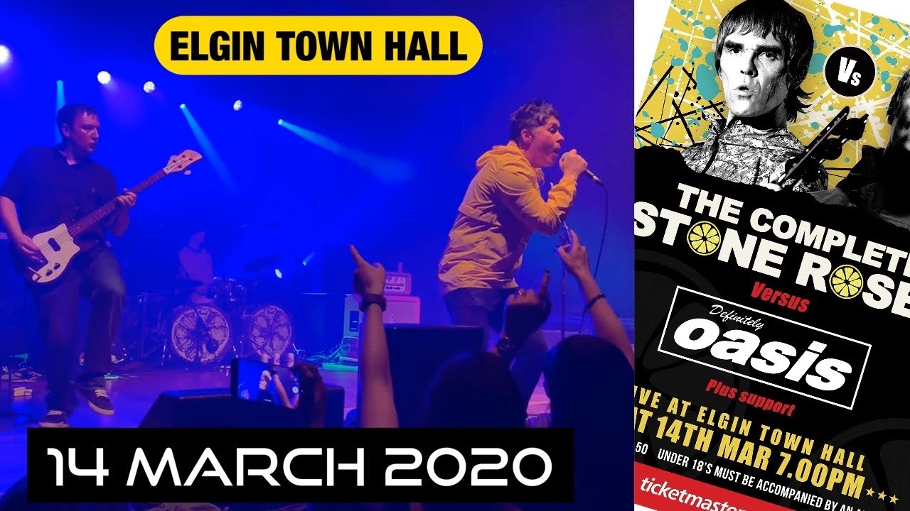 Oasis Stone Roses Tribute Rock Elgin Town Hall - YouTube