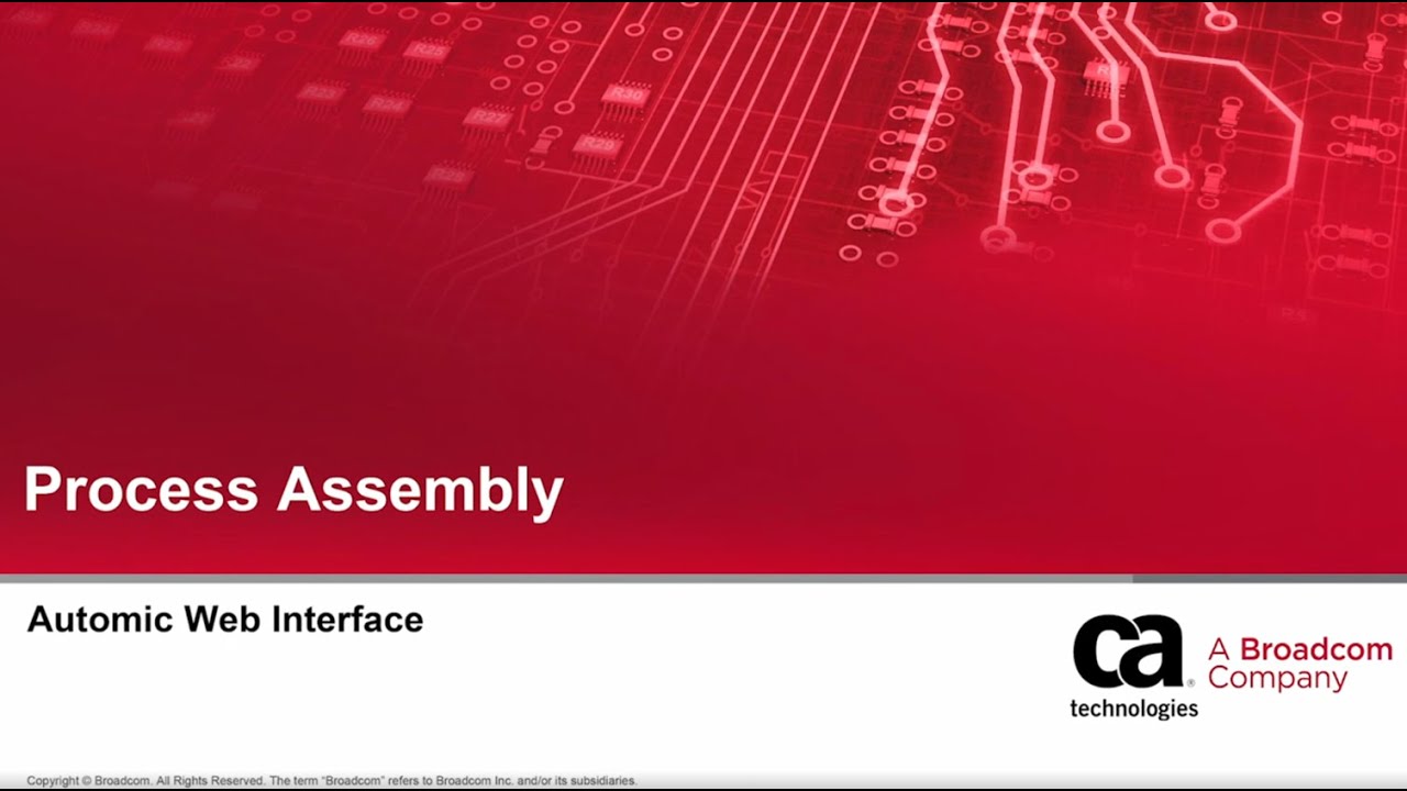 Automic Web Interface Basics - Process Assembly - YouTube