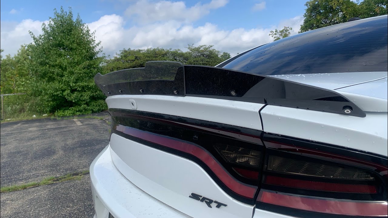 WICKERBILL INSTALL ON DODGE CHARGER (EASY CHEAP WAY) - YouTube