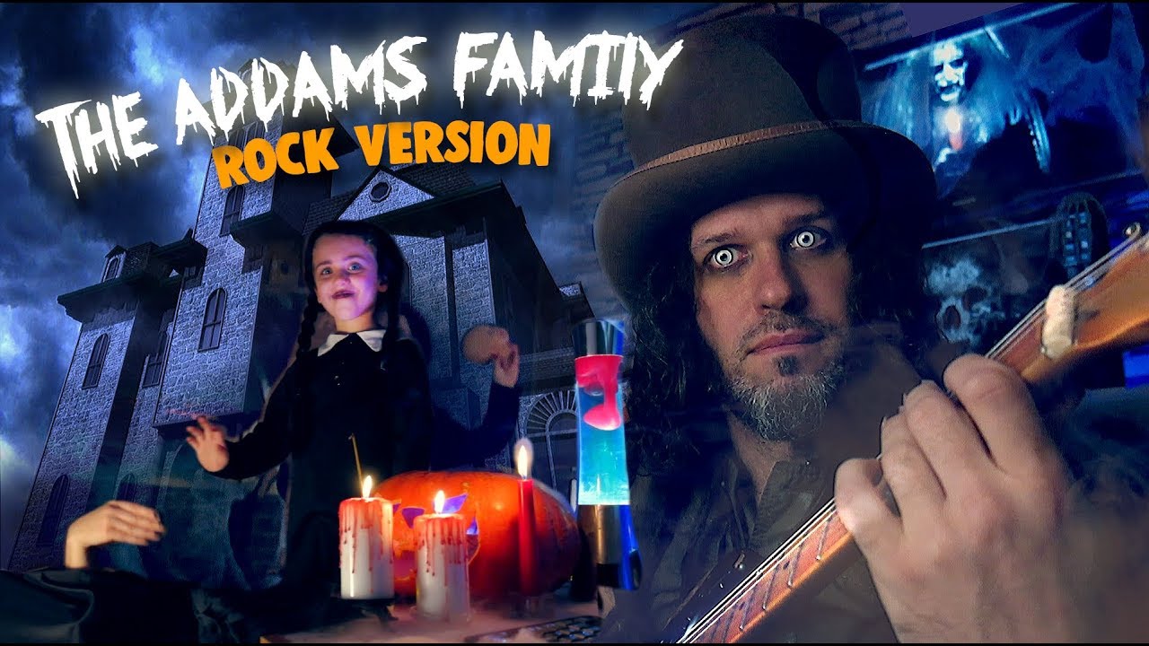 The Addams family (Halloween rock version) 2018 - YouTube