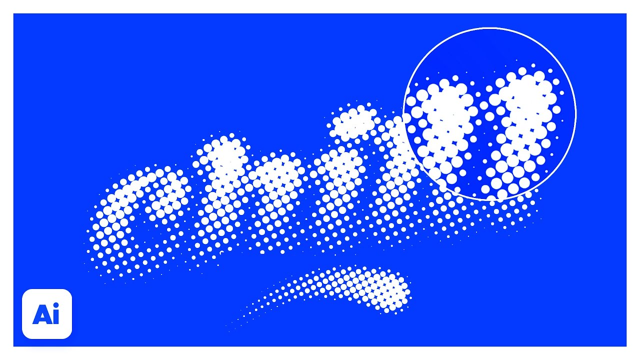Editable Halftone Text Effect - YouTube