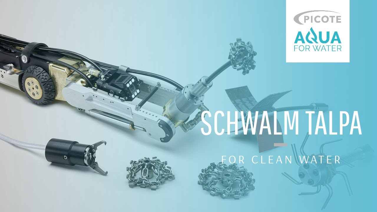 Schwalm Talpa Robots for Picote Aqua. Clean corroded water pipelines ...