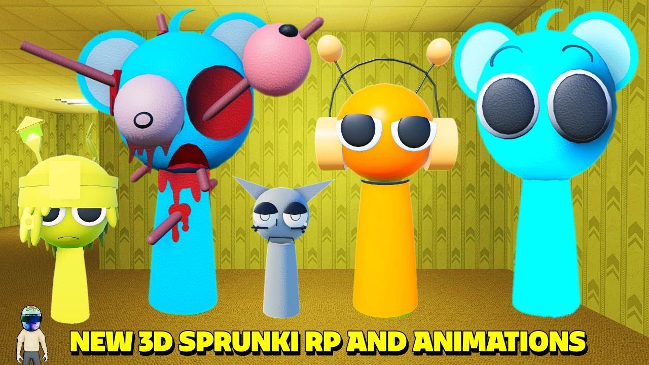 [ !UPDATE ] How to get 5 Sprunki Morphs & Badges | 3D Sprunki RP And Animations ! #roblox #3UF ...