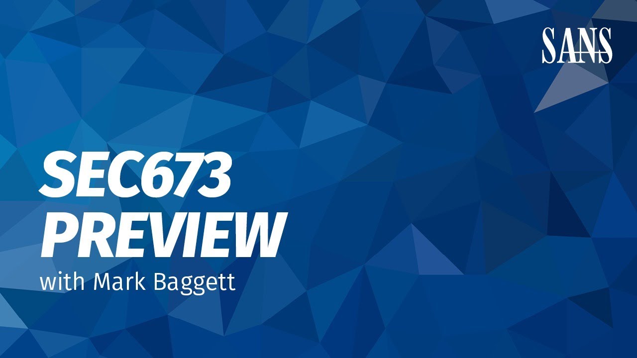 SEC673 Preview - YouTube