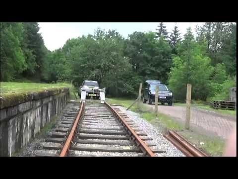 Invergarry Station - First Train Departs,25th July 2015 - YouTube