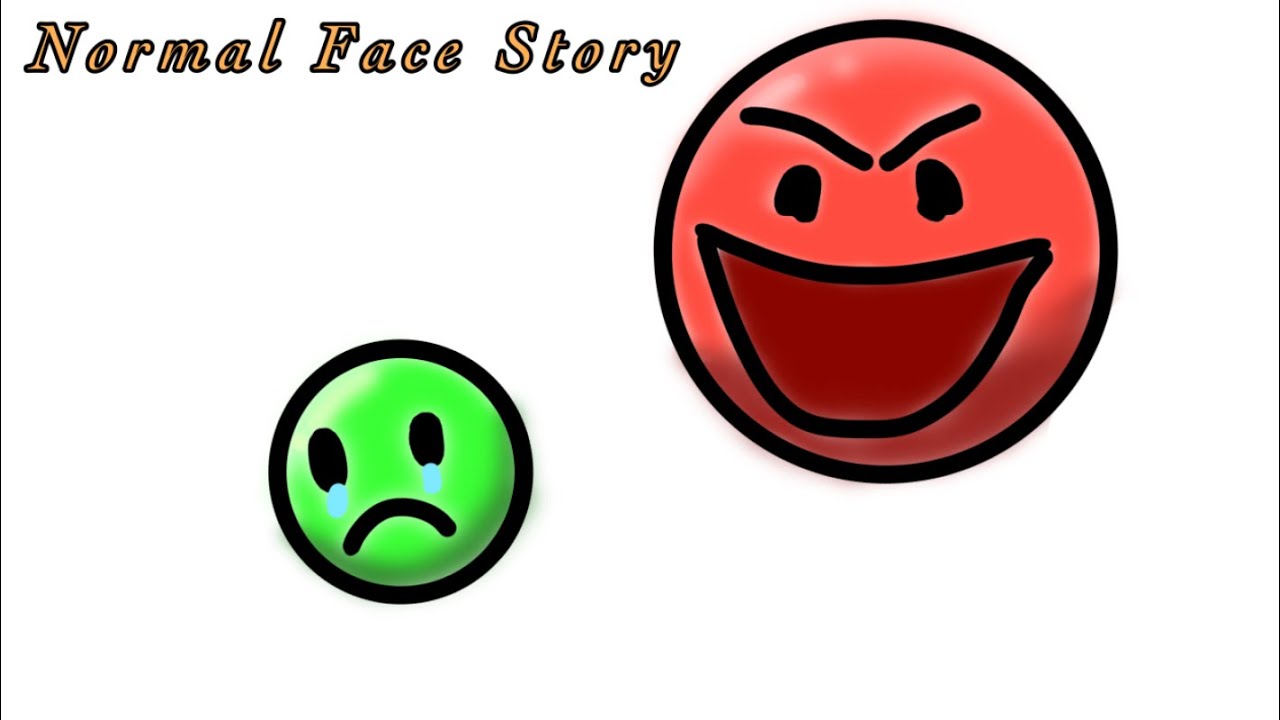 Normal Face Story (Geometry Dash | My Level) - YouTube