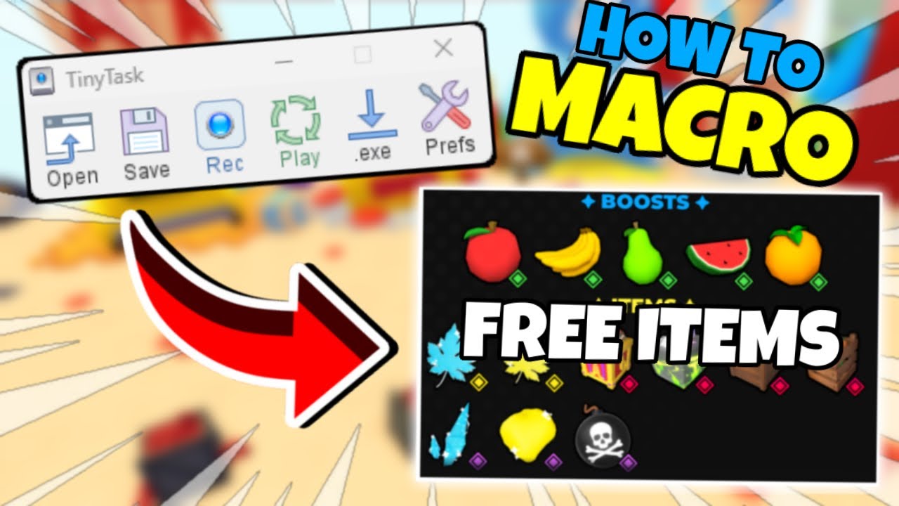 HOW TO MACRO ITEMS IN TAPPING LEGENDS FINAL - YouTube